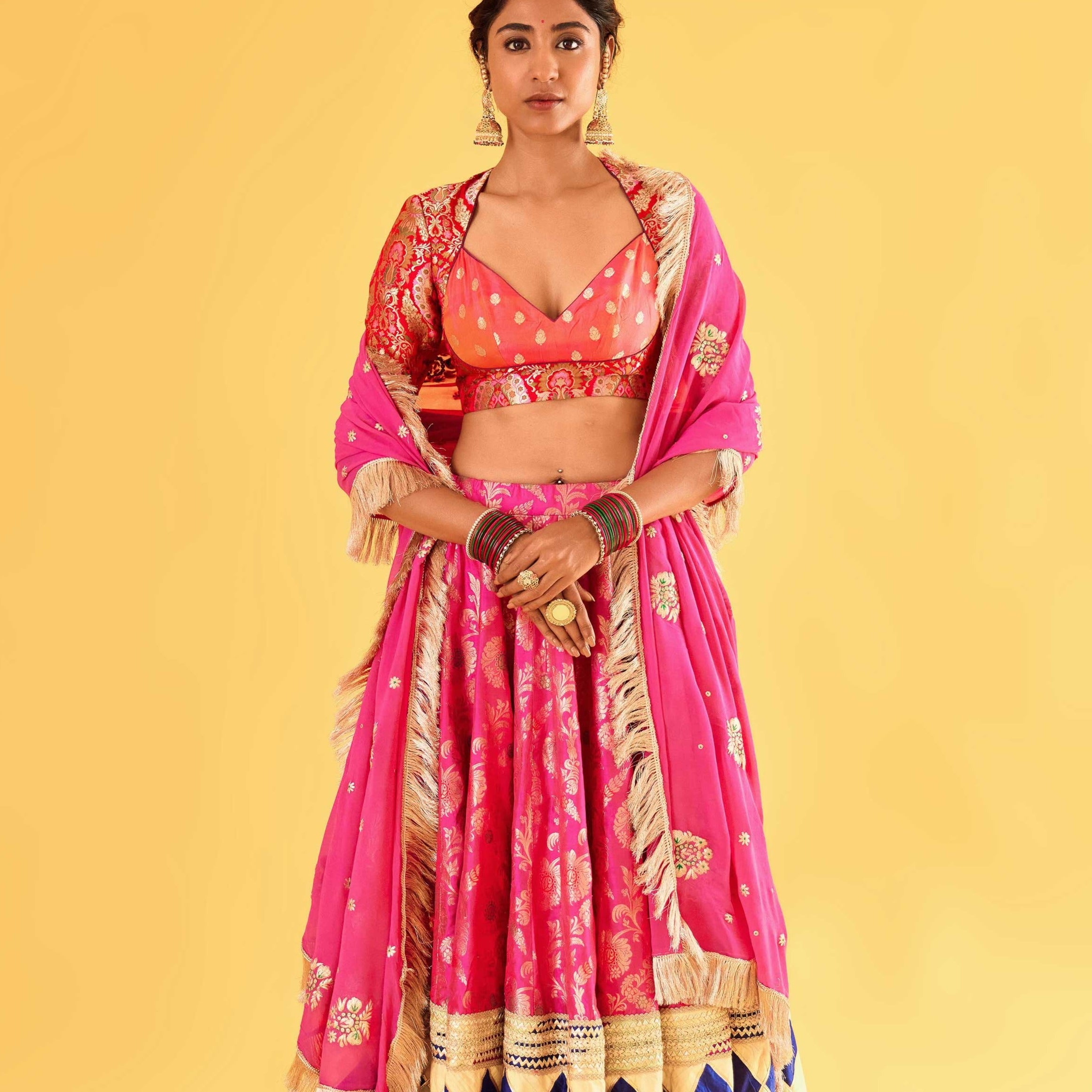 Yogeshwari Tukdi Lehenga (Rani) – SihaliJageer